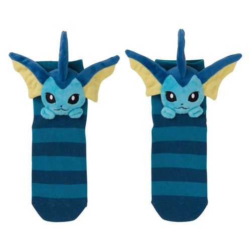 Eeveelution Faces - Vaporeon (Short Socks) – Kumoneko